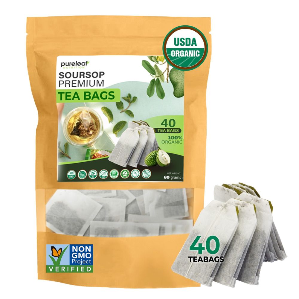 Buy Organic Soursop Leaves Tea Bags | PureLeaf Nutrition